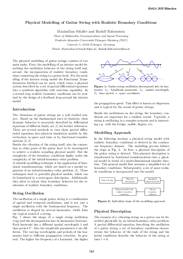 (PDF) Physical Modelling of Guitar String with Realistic Boundary ...