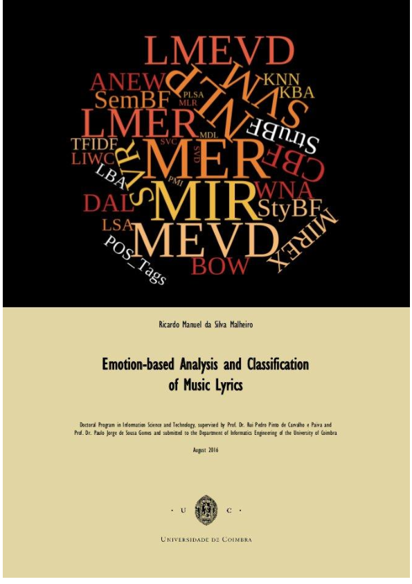 (PDF) Emotion-based Analysis and Classification of Music Lyrics
