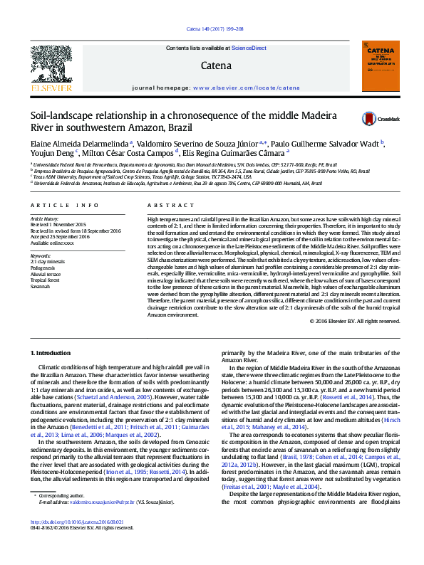 (PDF) Soil-landscape relationship in a chronosequence of the middle ...