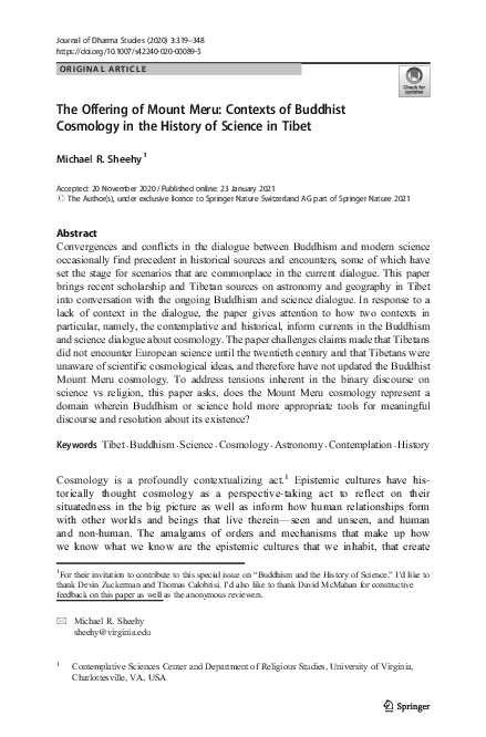 (PDF) The Offering of Mount Meru: Contexts of Buddhist Cosmology in the ...