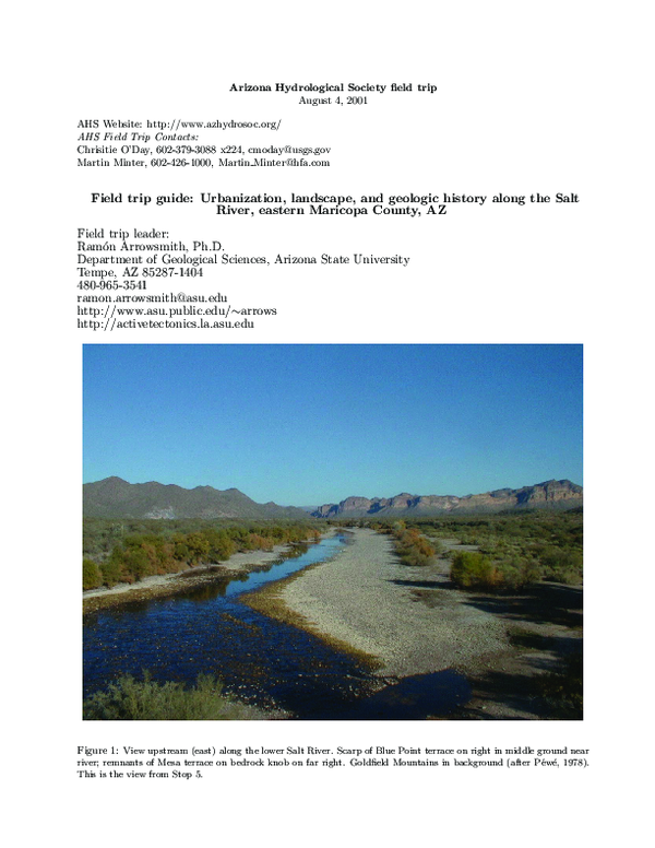 (PDF) Stewart Mountain Terrace: A New Salt River Terrace with ...