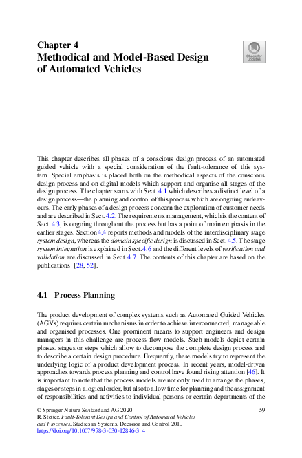 Pdf Methodical And Model Based Design Of Automated Vehicles Ralf Stetter