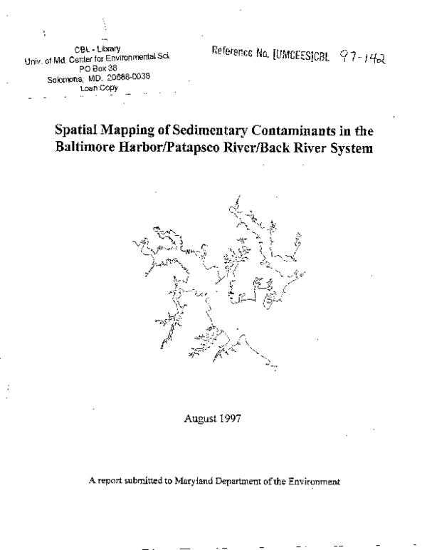 (PDF) Spatial mapping of sedimentary contaminants in the Baltimore ...