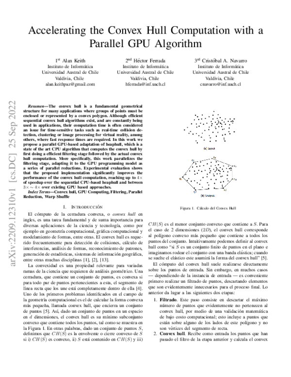 Pdf Accelerating The Convex Hull Computation With A Parallel Gpu
