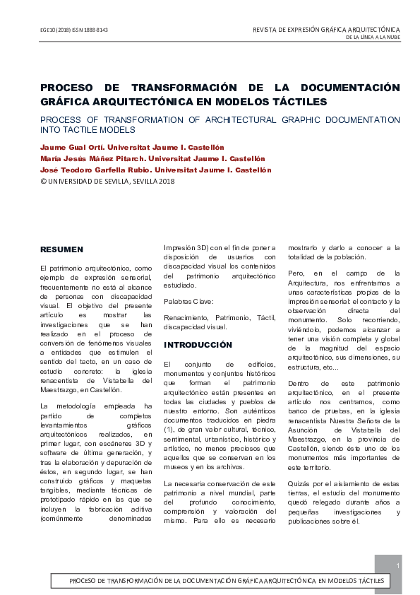 (PDF) Process of transformation of architectural graphic documentation ...