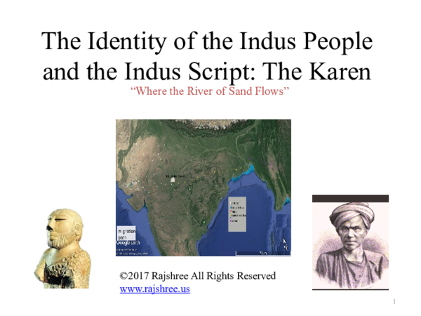 (PDF) The Identity of the Indus People and the Indus Script: The Karen ...