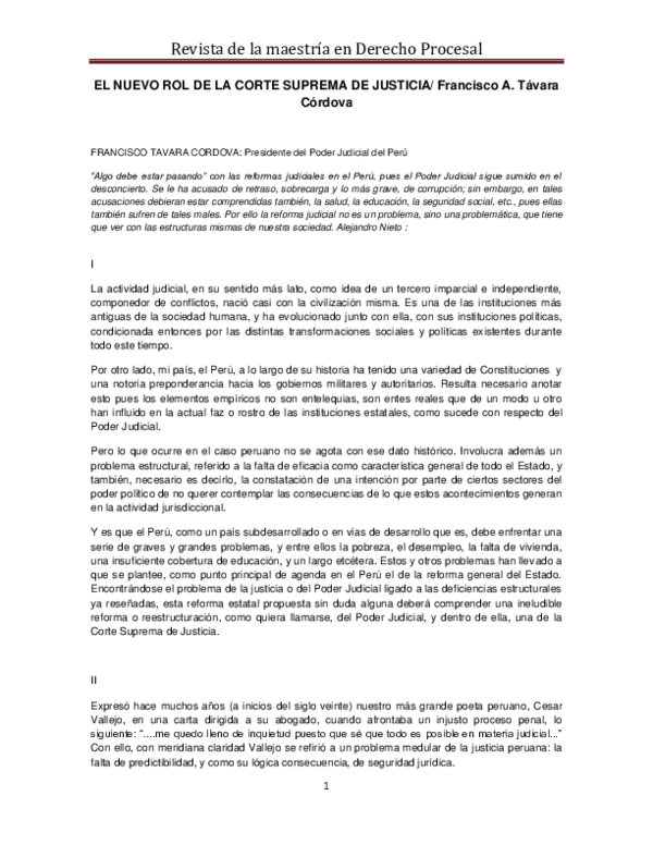 Pdf El Nuevo Rol De La Corte Suprema De Justicia 8973