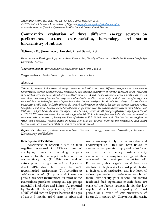 (PDF) Comparative evaluation of three different energy sources on ...