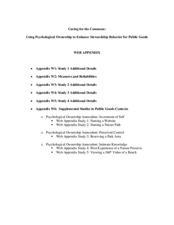 (PDF) Supplemental Material, JM.19.0070.R3_Web_Appendix_PDF - Caring for the Commons: Using ...