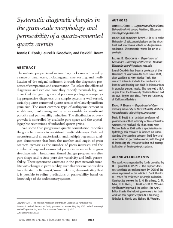 (PDF) Systematic diagenetic changes in the grain-scale morphology and ...