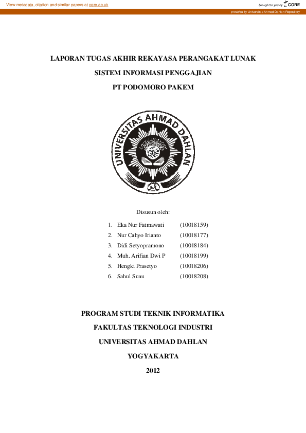 (PDF) tugas akhir RPL | Eka Nur Fatmawati - Academia.edu