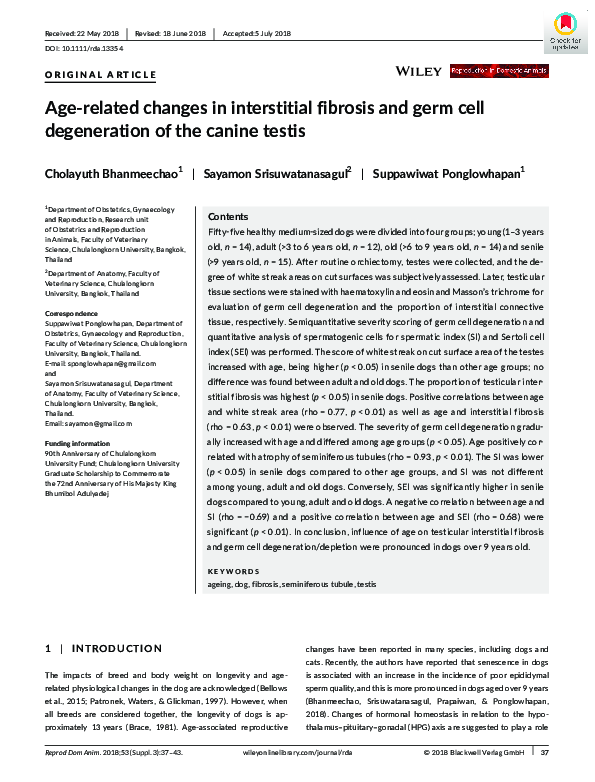 (PDF) Age-related changes in interstitial fibrosis and germ cell ...