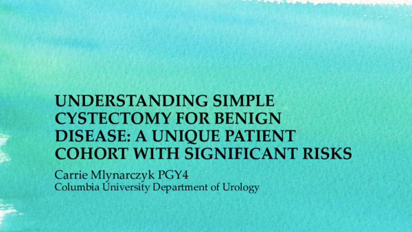 (PDF) Understanding Simple Cystectomy for Benign Disease: A Unique ...