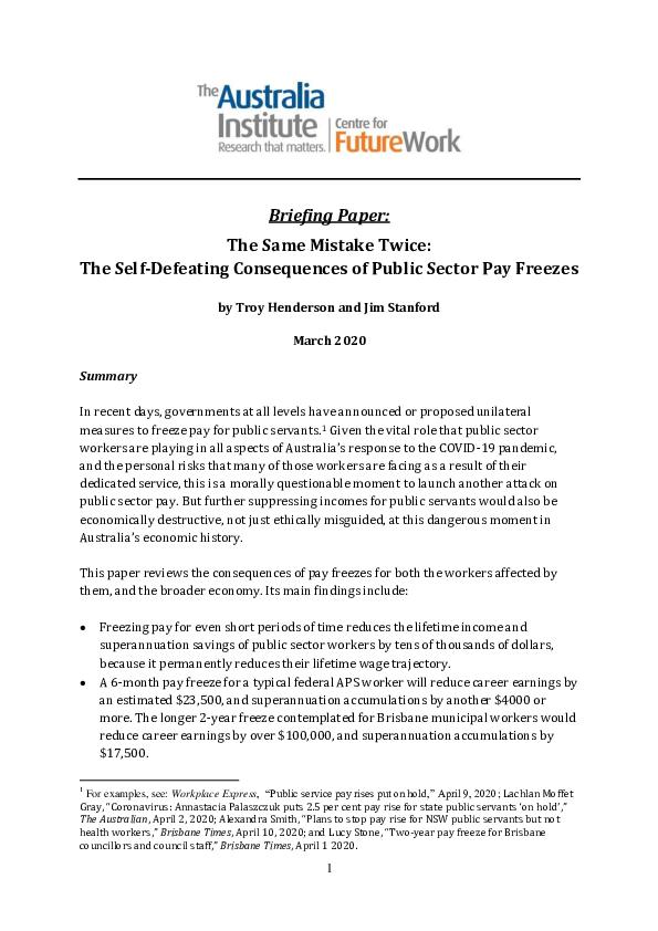 (PDF) The same mistake twice: the self-defeating consequences of public ...