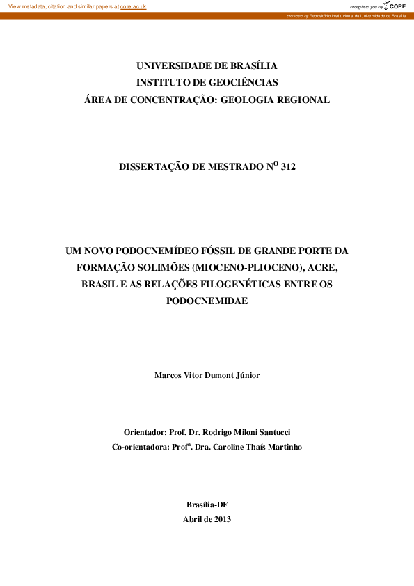 (PDF) Um novo podocnemídeo fóssil de grande porte da formação Solimões ...