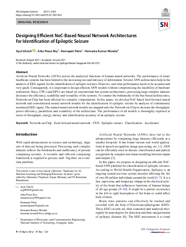 (PDF) Designing Efficient NoC-Based Neural Network Architectures for ...