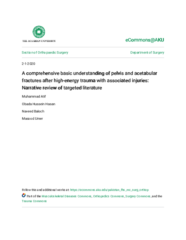 (PDF) A comprehensive basic understanding of pelvis and acetabular ...