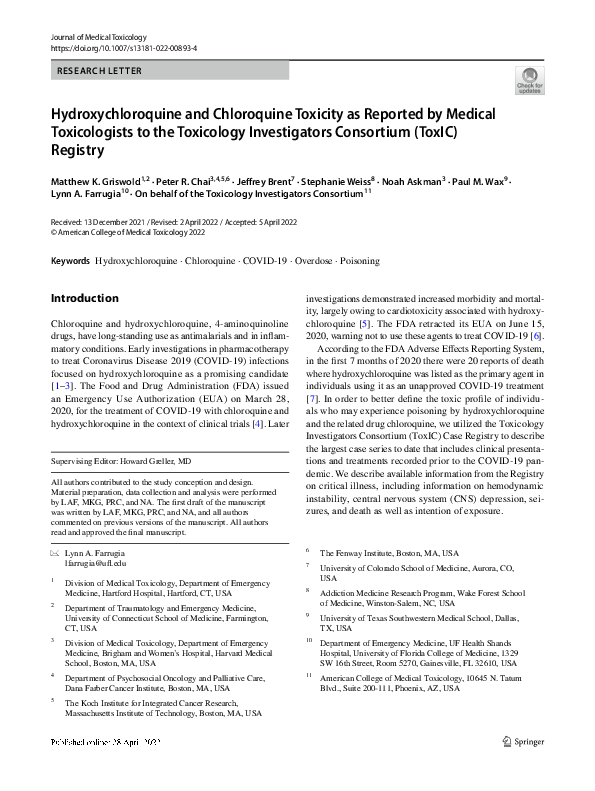 (PDF) Cytotoxicity evaluation of chloroquine and hydroxychloroquine in ...