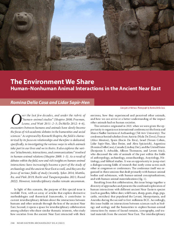 (PDF) The Environment We Share: Human–Nonhuman Animal Interactions in ...