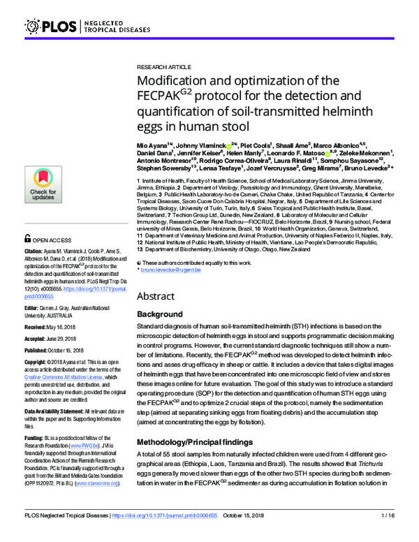 (PDF) Modification and optimization of the FECPAKG2 protocol for the ...
