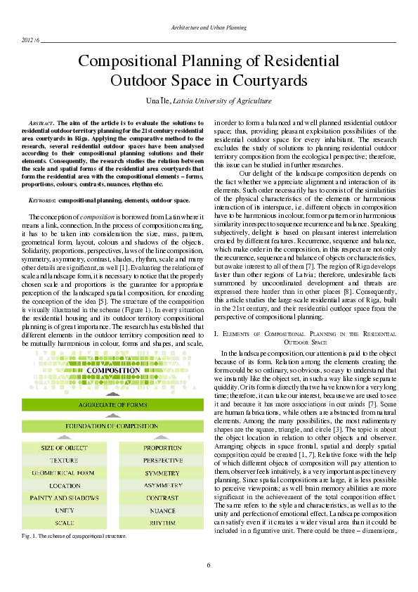 (PDF) Compositional Planning of Residential Outdoor Space in Courtyards