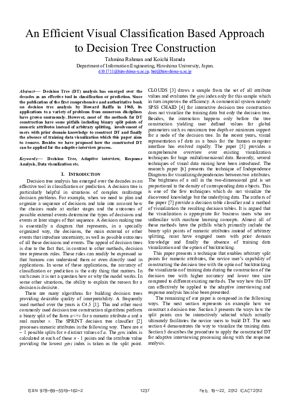 (PDF) An efficient visual classification based approach to Decision ...