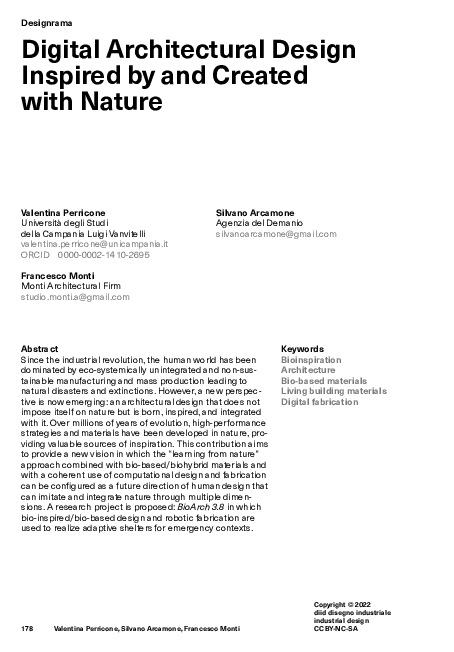 (PDF) Digital Architectural Design Inspired by and Created with Nature