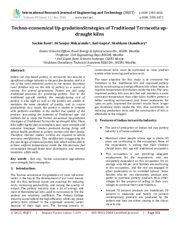 (PDF) Techno-economical Up-gradation Strategies of Traditional ...