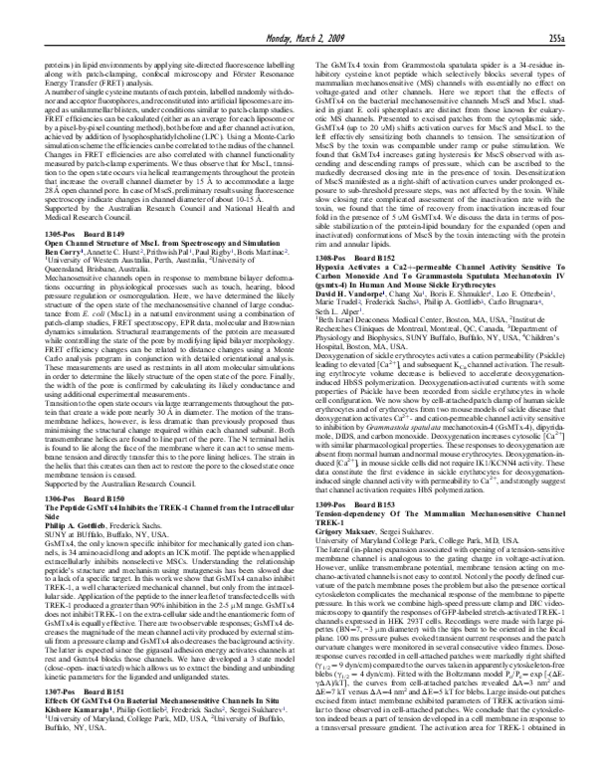 (PDF) Open Channel Structure of MscL from Spectroscopy and Simulation