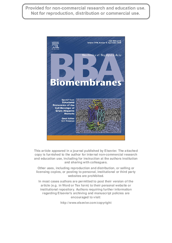 (PDF) Mechanosensitive Channels in Bacteria: Insights