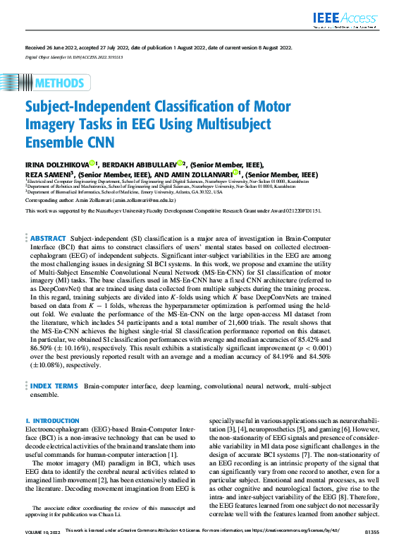 (PDF) Subject-Independent Classification of Motor Imagery Tasks in EEG Using Multisubject ...