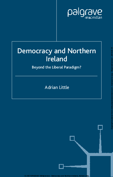 (PDF) Democracy and Northern Ireland