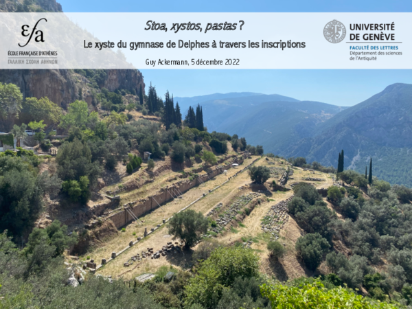 (PDF) G. Ackermann, "Stoa, xystos, pastas ? Le xyste du gymnase de ...