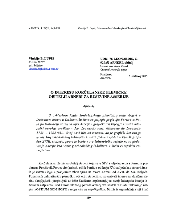 (PDF) A Noble Family of the Arneri and Their Interest from the Remnants ...