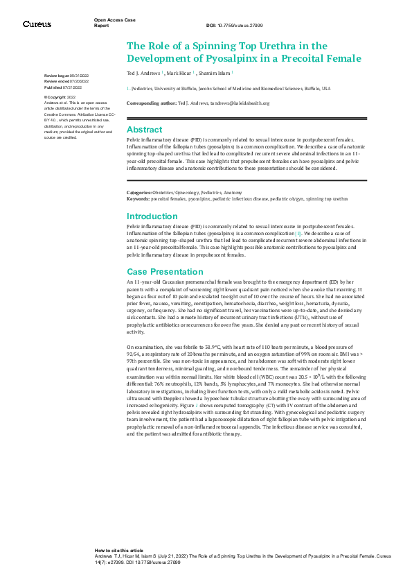 (PDF) The Role of a Spinning Top Urethra in the Development of ...