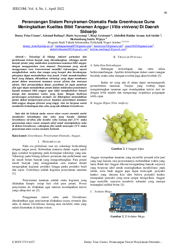 (PDF) Perancangan Sistem Penyiraman Otomatis Pada Greenhouse Guna ...