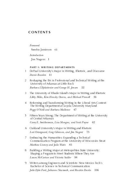 (PDF) Appendix: Table of Institutional Data