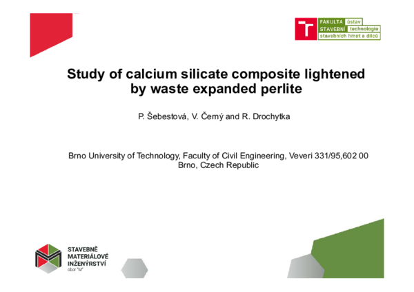 (PDF) Study of calcium-silicate composite lightened by waste expanded ...