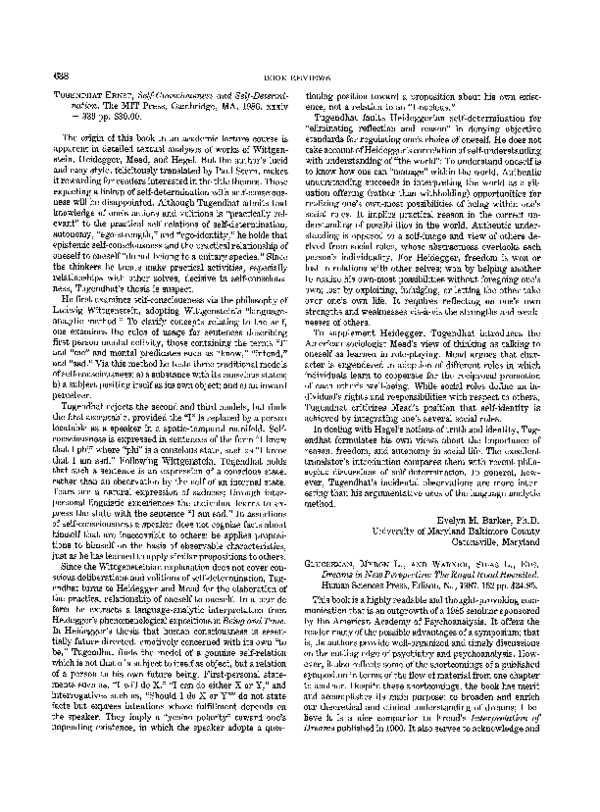 (PDF) Dreams in New Perspective: The Royal Road Revisited