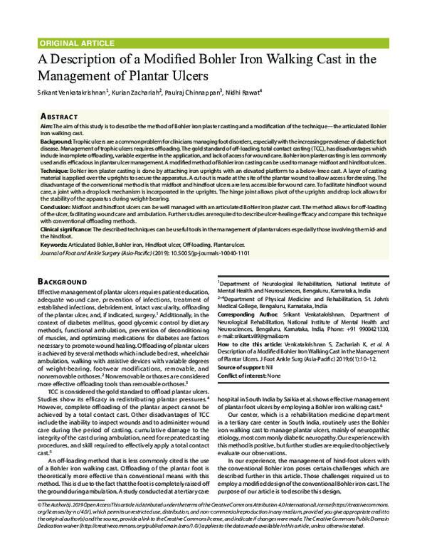 (PDF) A Description of a Modified Bohler Iron Walking Cast in the ...