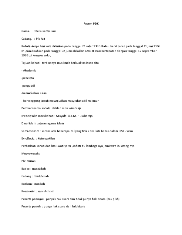 (DOC) Resum PDK bella