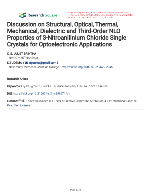 (PDF) Discussion on structural, optical, thermal, mechanical ...