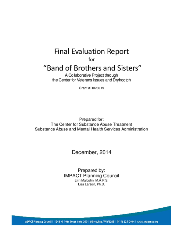(PDF) BoBS Evaluation Close-Out Report, FINAL | Mark Flower - Academia.edu