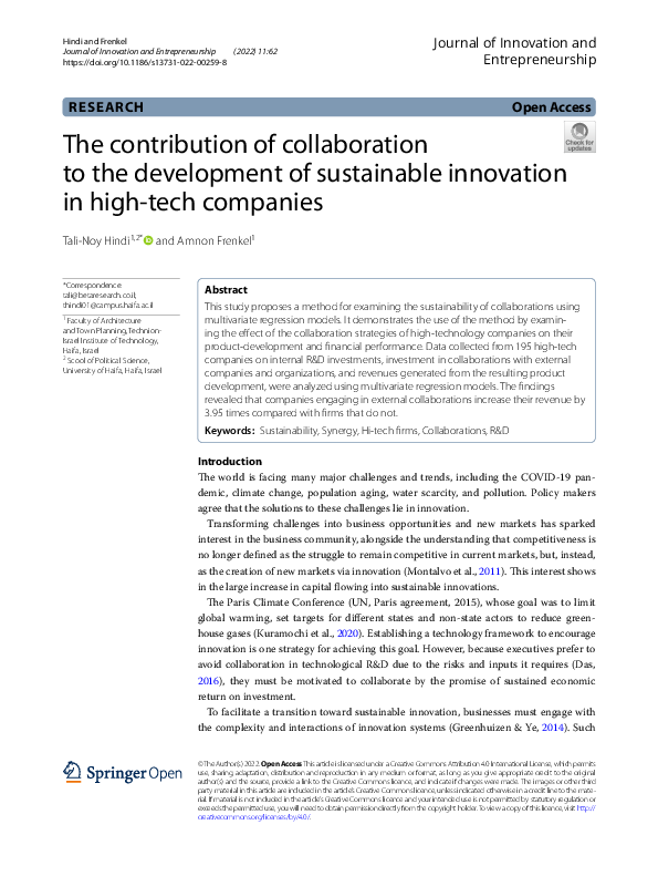 (PDF) The contribution of collaboration to the development of ...