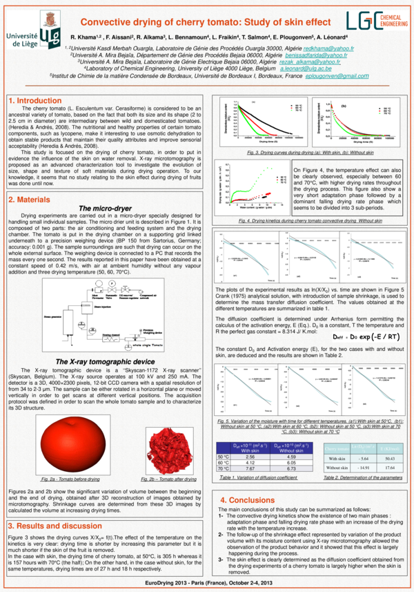 (PDF) Convective drying of cherry tomato: Study of skin effect ...