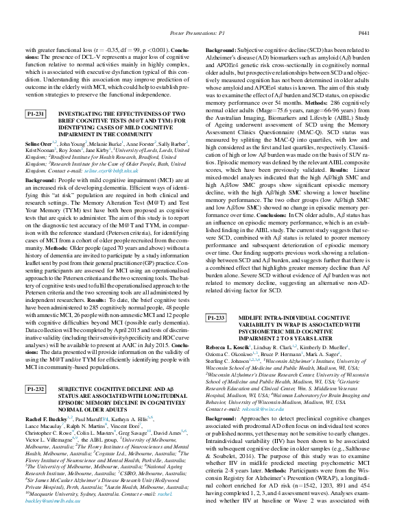 (PDF) Investigating the effectiveness of two brief cognitive tests (M@T ...