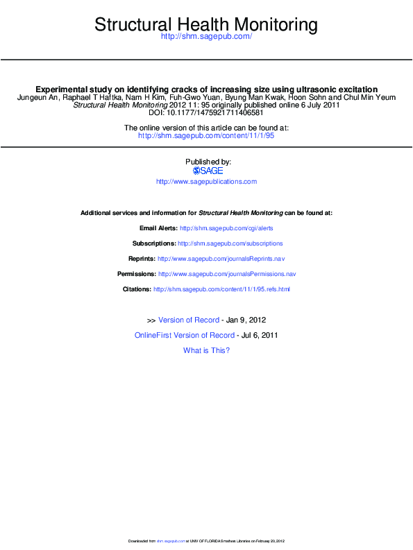 (PDF) Structural Health Monitoring