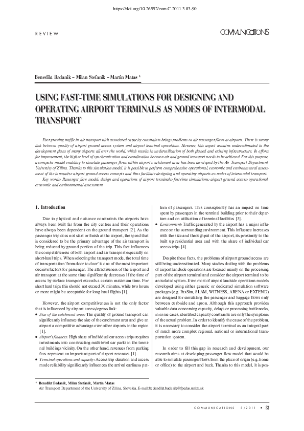(PDF) Using Fast-Time Simulations for Designing and Operating Airport ...