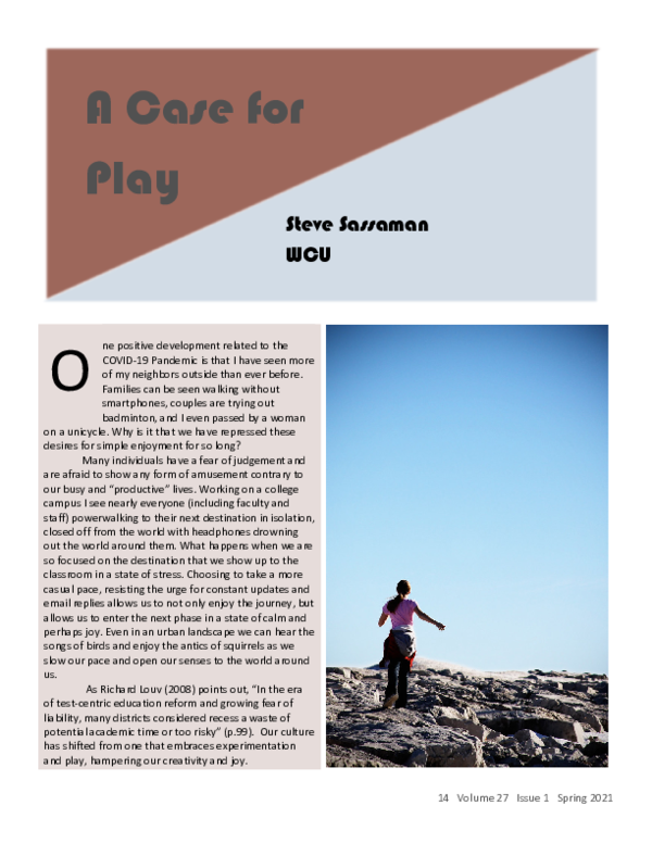 (PDF) A Case for Play