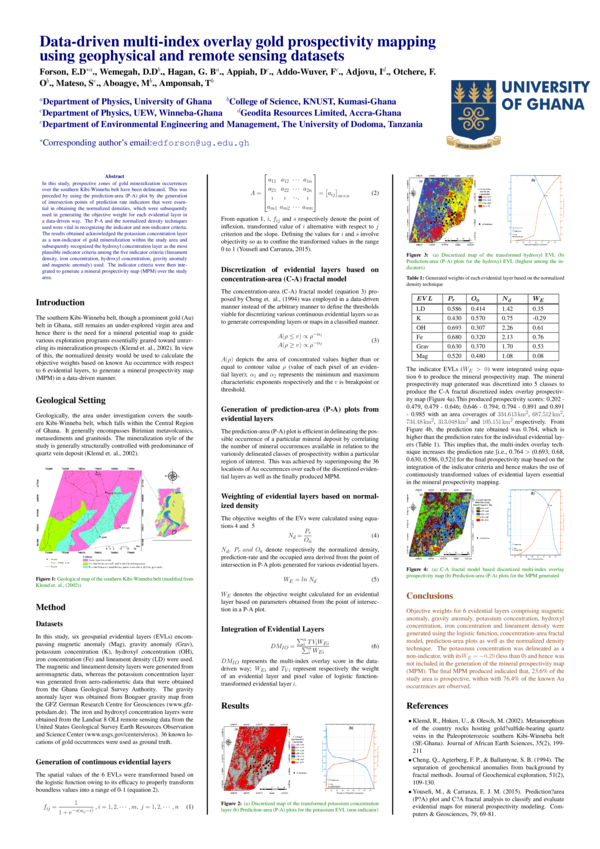 (PDF) Data-driven multi-index overlay gold prospectivity mapping using ...